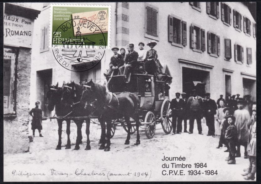 Schweiz, Tag der Briefmarke, 1984, Maximumkarte - Briefmarken.world