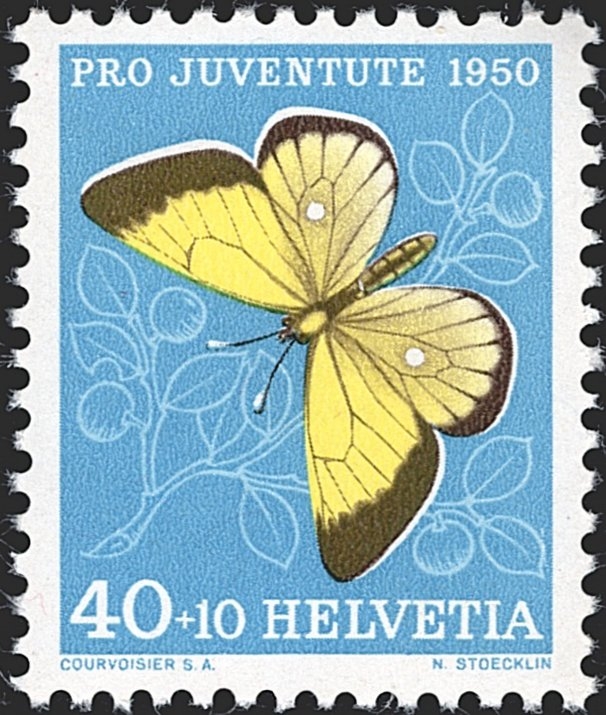 Schweiz, Abarten, Pro Juventute, Nr.137.4.05, Rasterfehler "Morse-O" am ...
