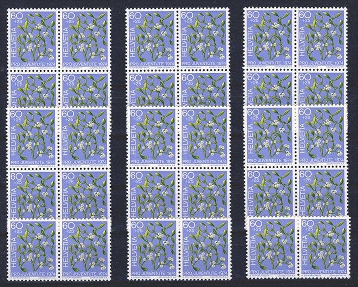 Schweiz PJ 30 x CHF 0.60er "Mistel" zum Frankieren - Briefmarken.world