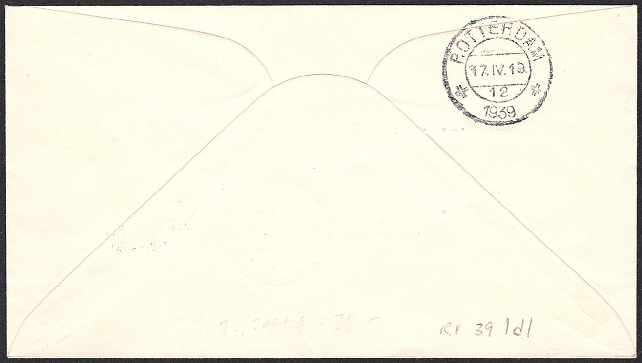 Liechtenstein, Flugpost, Erstflug Basel-Rotterdam, RF 393eL ...