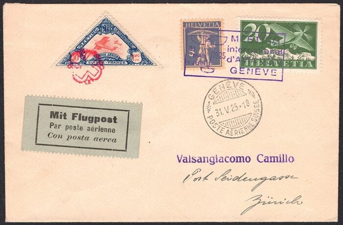 Schweiz, Sonderflüge, Internationales Flugmeeting Genf, SF 24.f ...
